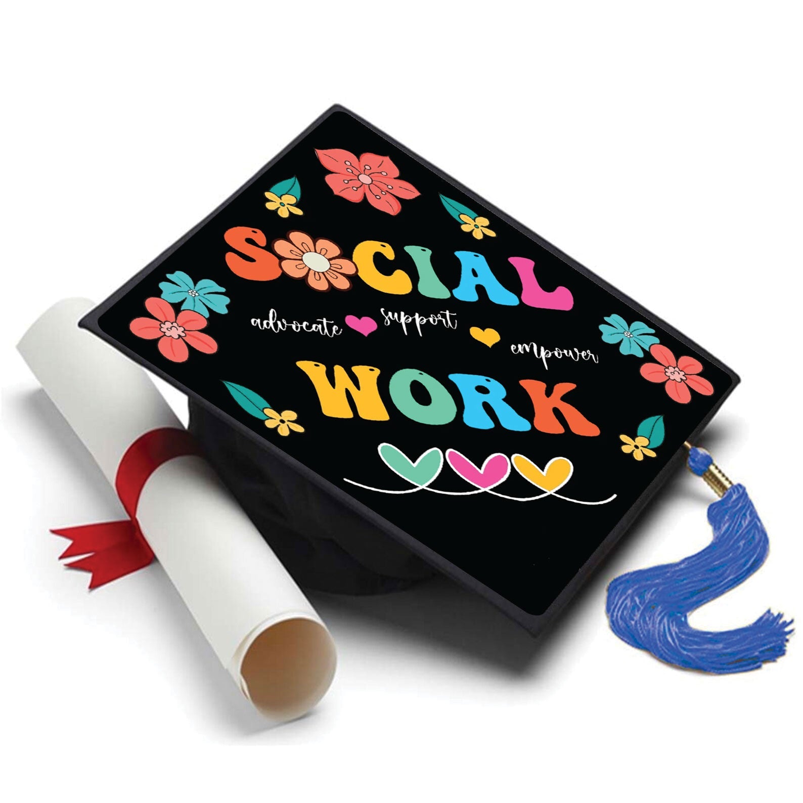 Social Worker Grad Cap Topper – Grad Cap Toppers